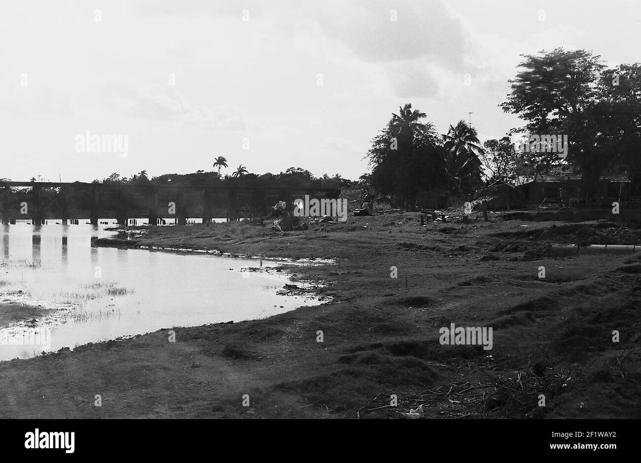 Hurricane Flora damage, central Cuba, Cuba, 1963. From the Deena ...