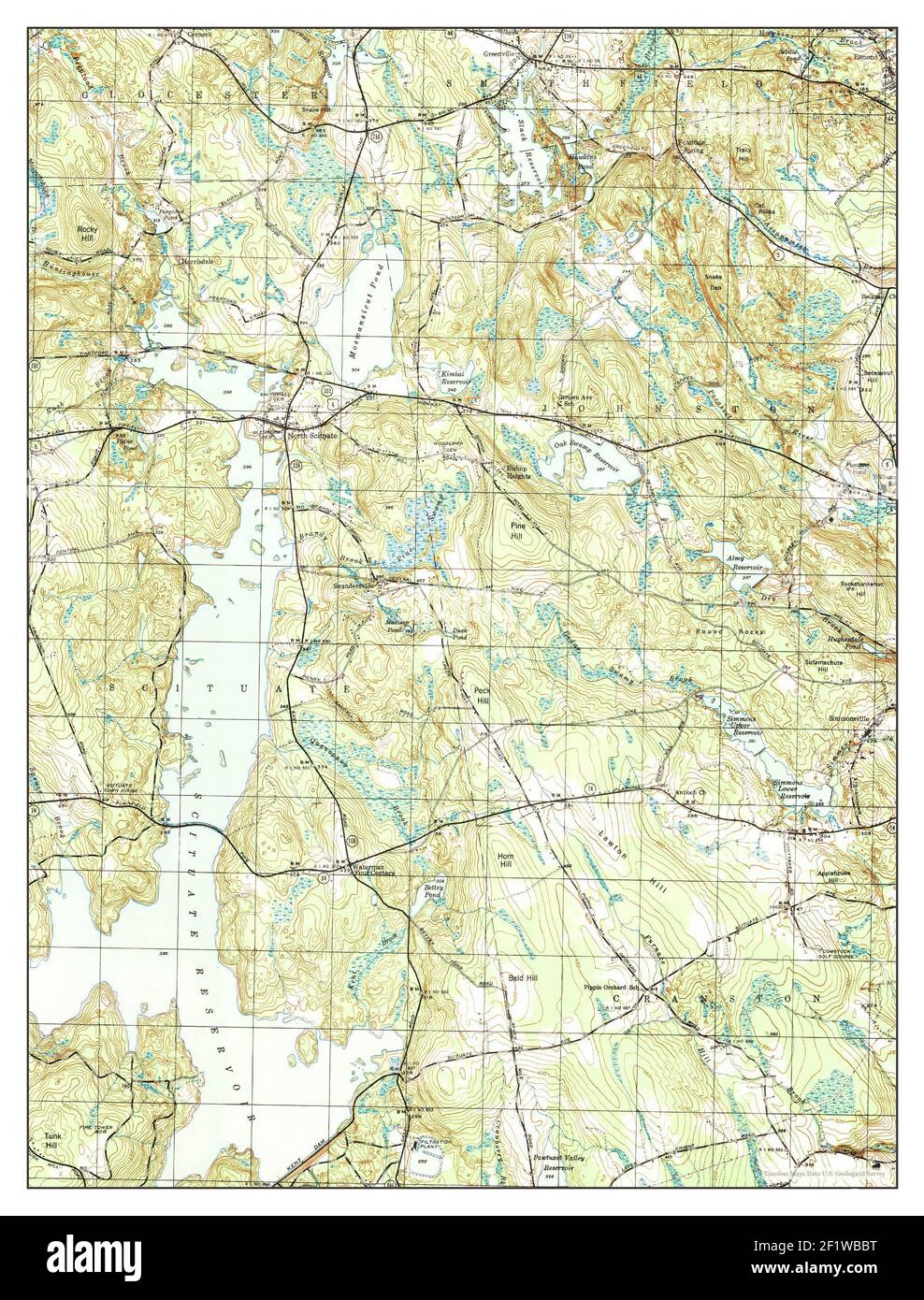 Map of scituate hi-res stock photography and images - Alamy