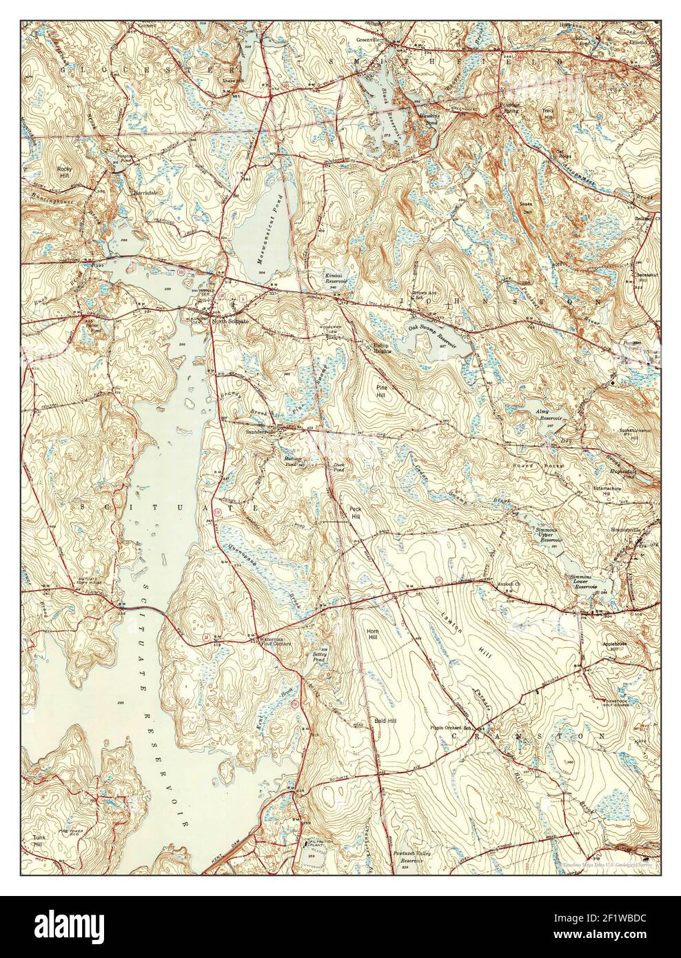 Map of scituate hi-res stock photography and images - Alamy