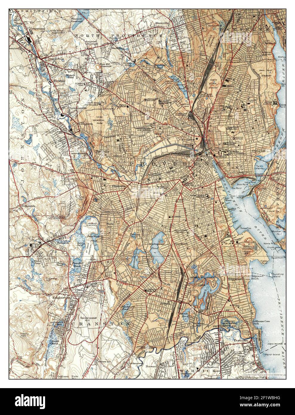 Providence, Rhode Island, map 1939, 1:31680, United States of America ...