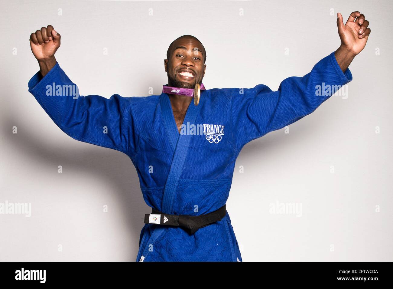 Teddy riner olympic medal gold hi-res stock photography and images - Alamy