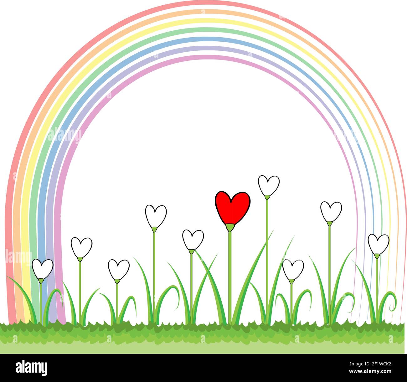 heart shape love plant flower border frame background Stock Photo - Alamy