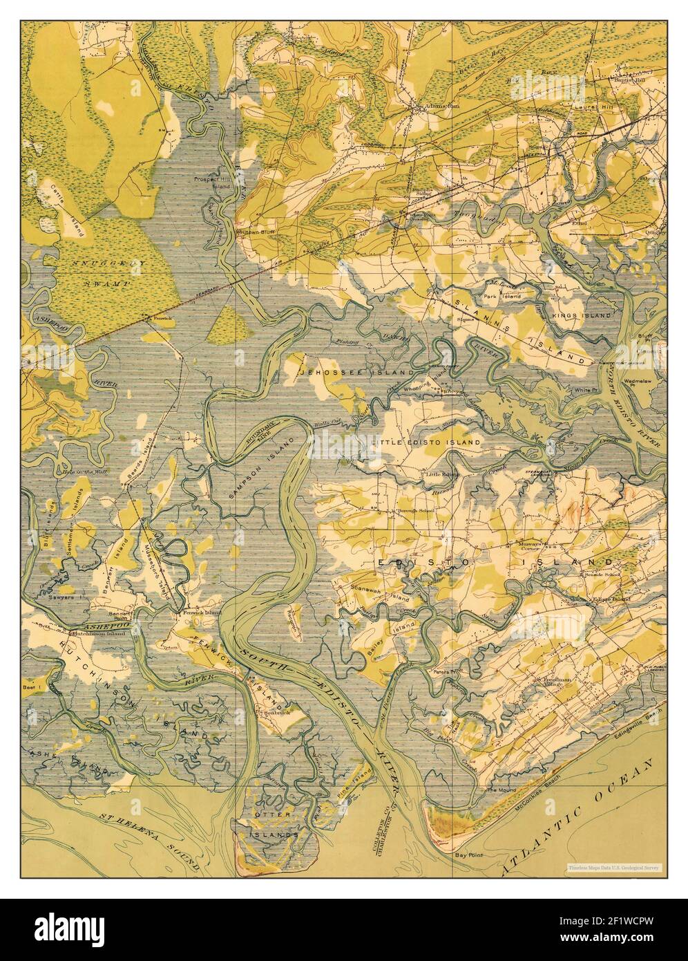 Map of edisto Cut Out Stock Images & Pictures - Alamy