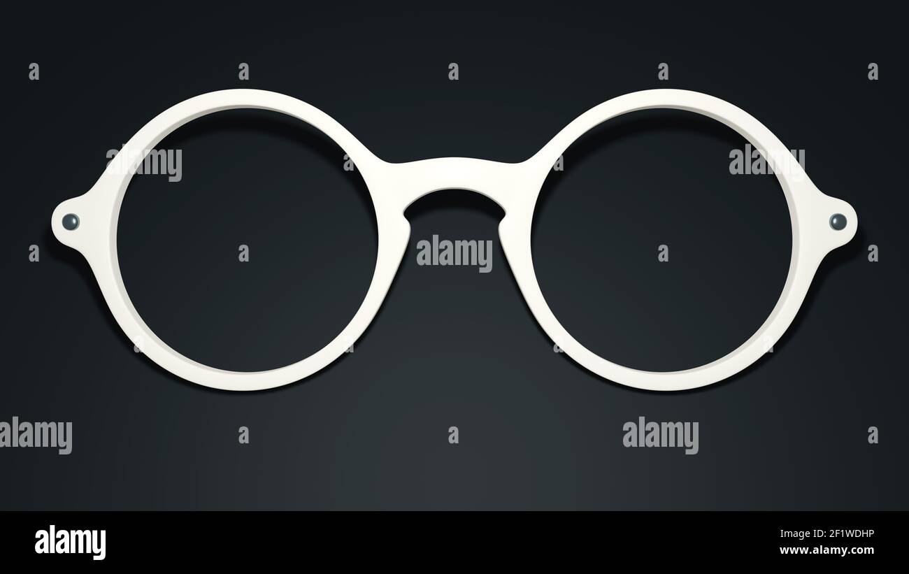 White glasses on black background Stock Photo - Alamy