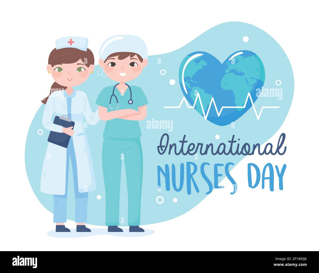 nurses day females world celebration Stock Vector Image & Art - Alamy