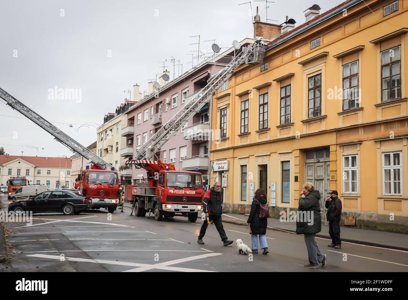 A strong earthquake hit Croatia yesterday, the epicenter of the 6.2 ...