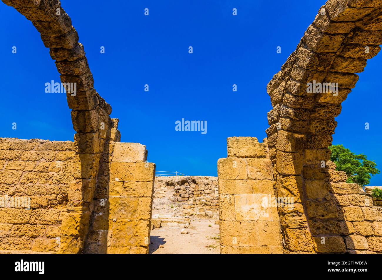 Ruins of ancient Caesarea Stock Photo - Alamy
