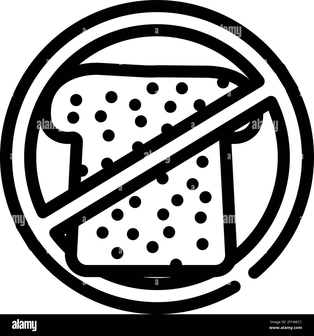ban food line icon vector illustration line Stock Vector Image & Art ...