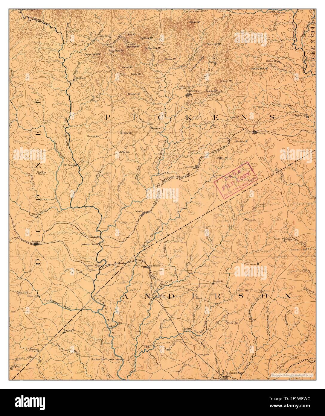 Map of pickens hi-res stock photography and images - Alamy