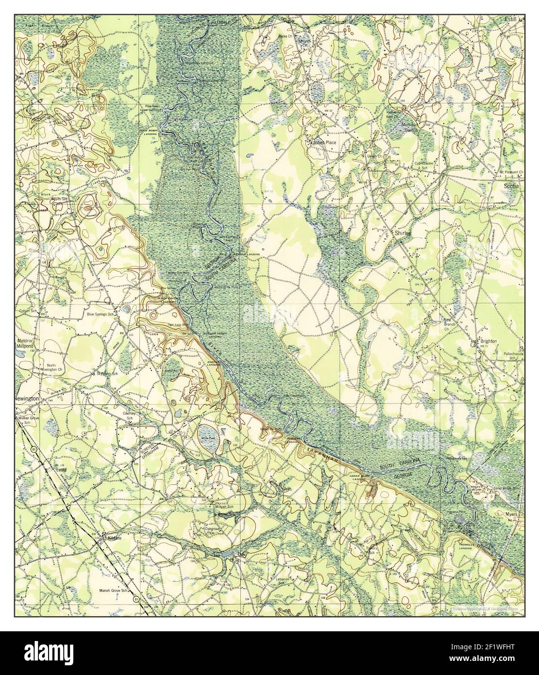 Shirley, South Carolina, map 1943, 1:62500, United States of America by ...