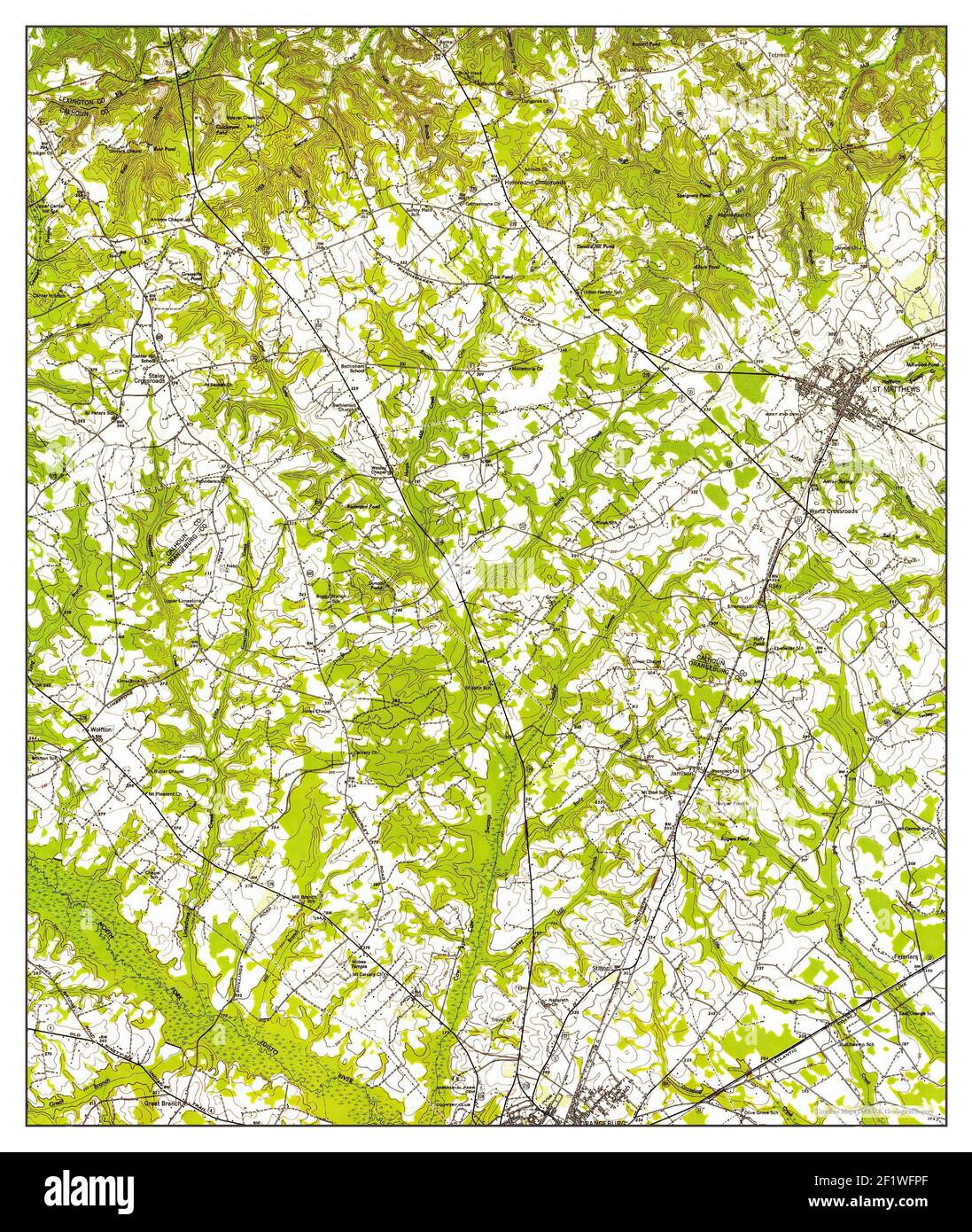 Map Of St Matthews High Resolution Stock Photography and Images - Alamy