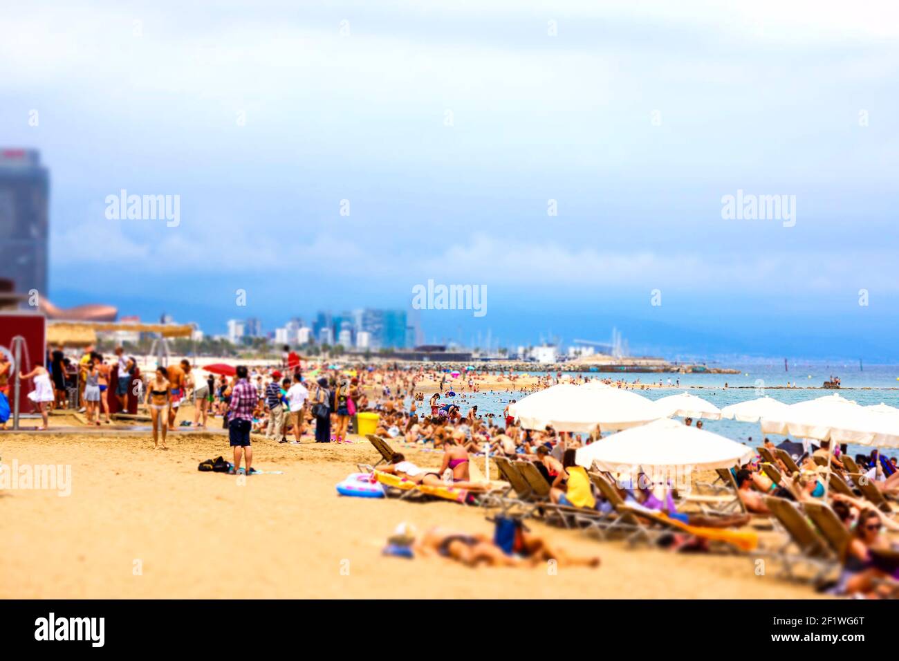 Barcelona beach bikini hi-res stock photography and images - Alamy