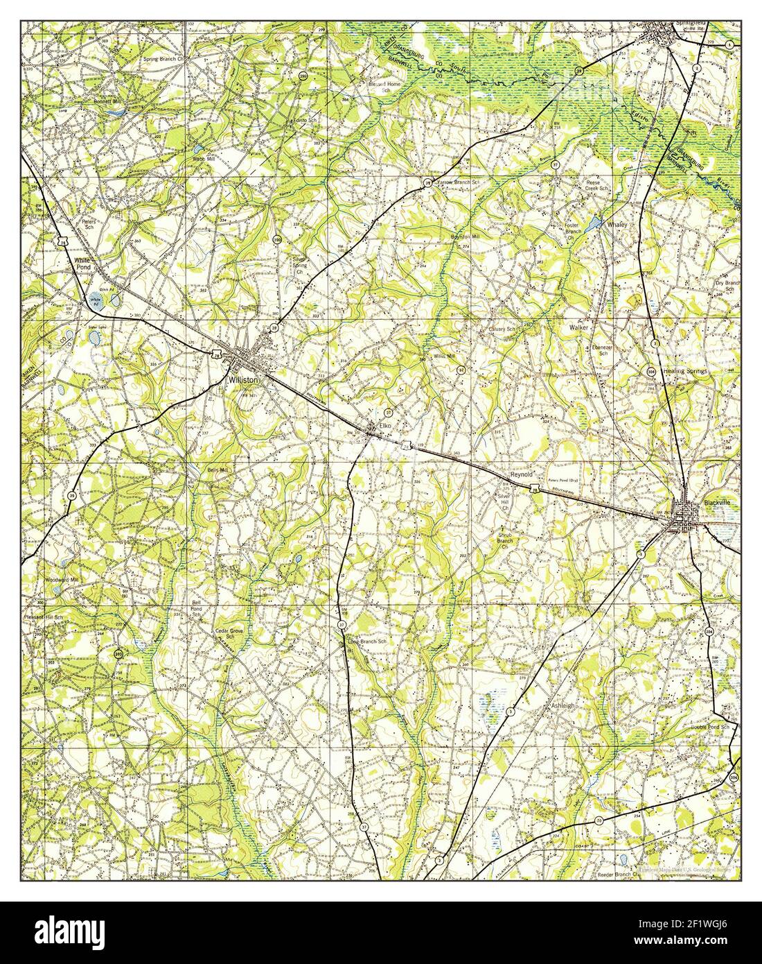 Map of williston hi-res stock photography and images - Alamy