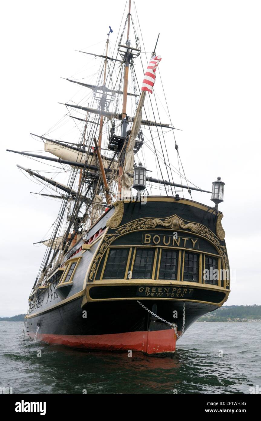 HMS Bounty is a 180-foot (54 meter) square-rigged three-master ...