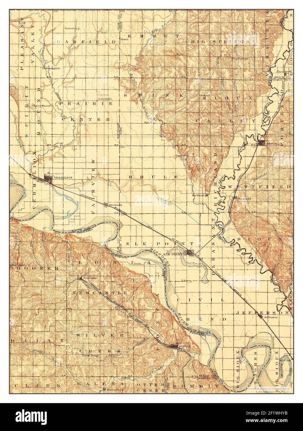 Map of elk point hi-res stock photography and images - Alamy