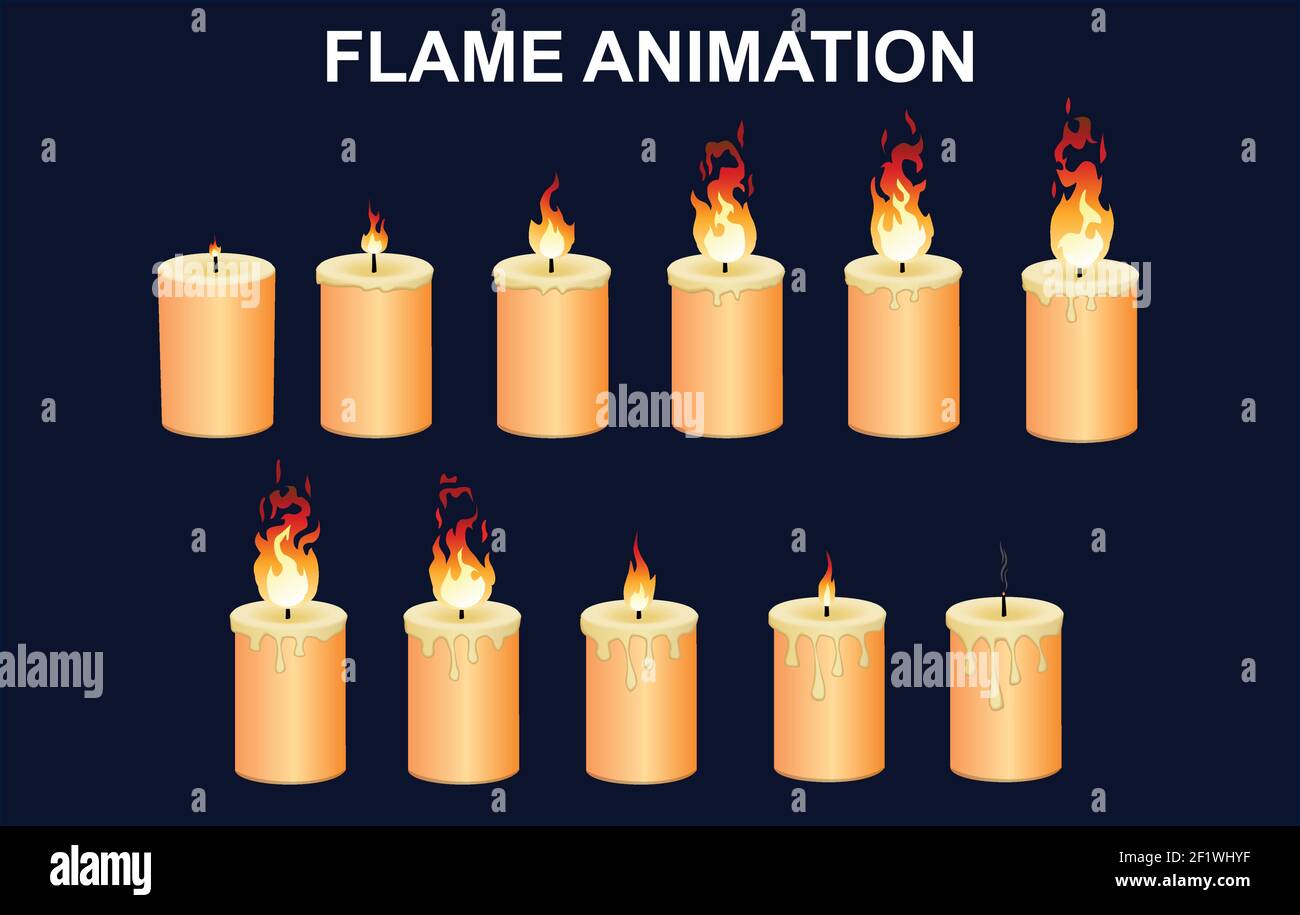 Animated Blue Candle