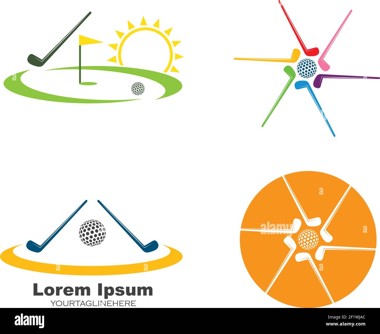 Exclusive golf course Stock Vector Images - Alamy