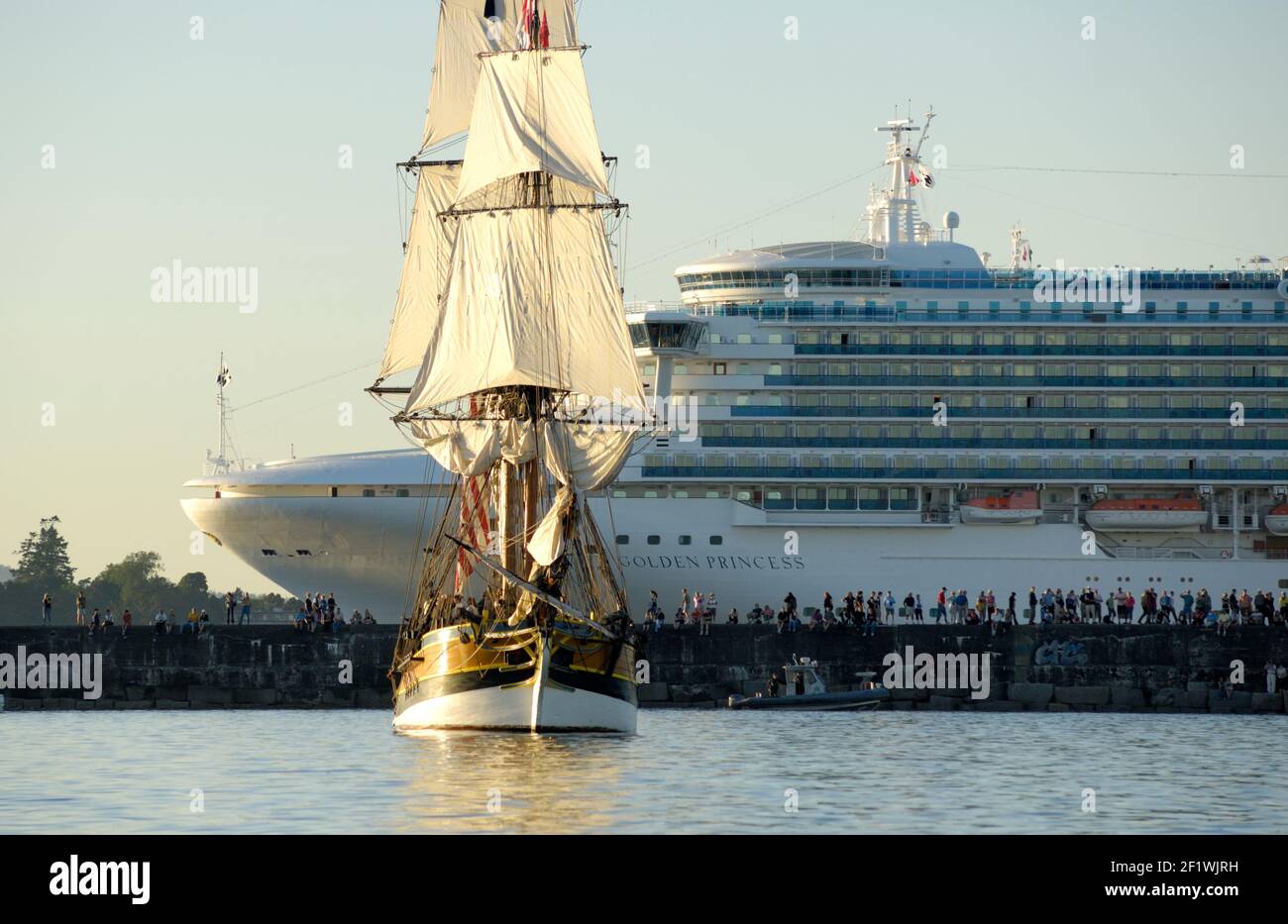 The brig Lady Washington is a full-scale reproduction of the first U.S ...