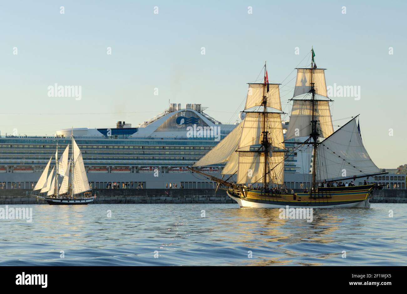 The brig Lady Washington is a full-scale reproduction of the first U.S ...