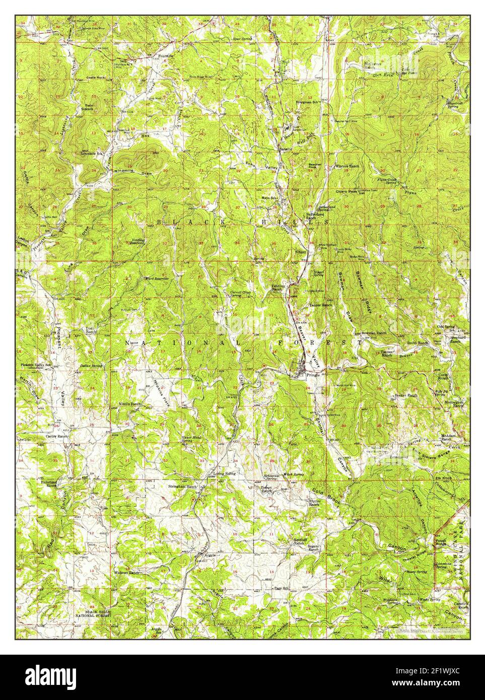 Map of pringle hi-res stock photography and images - Alamy