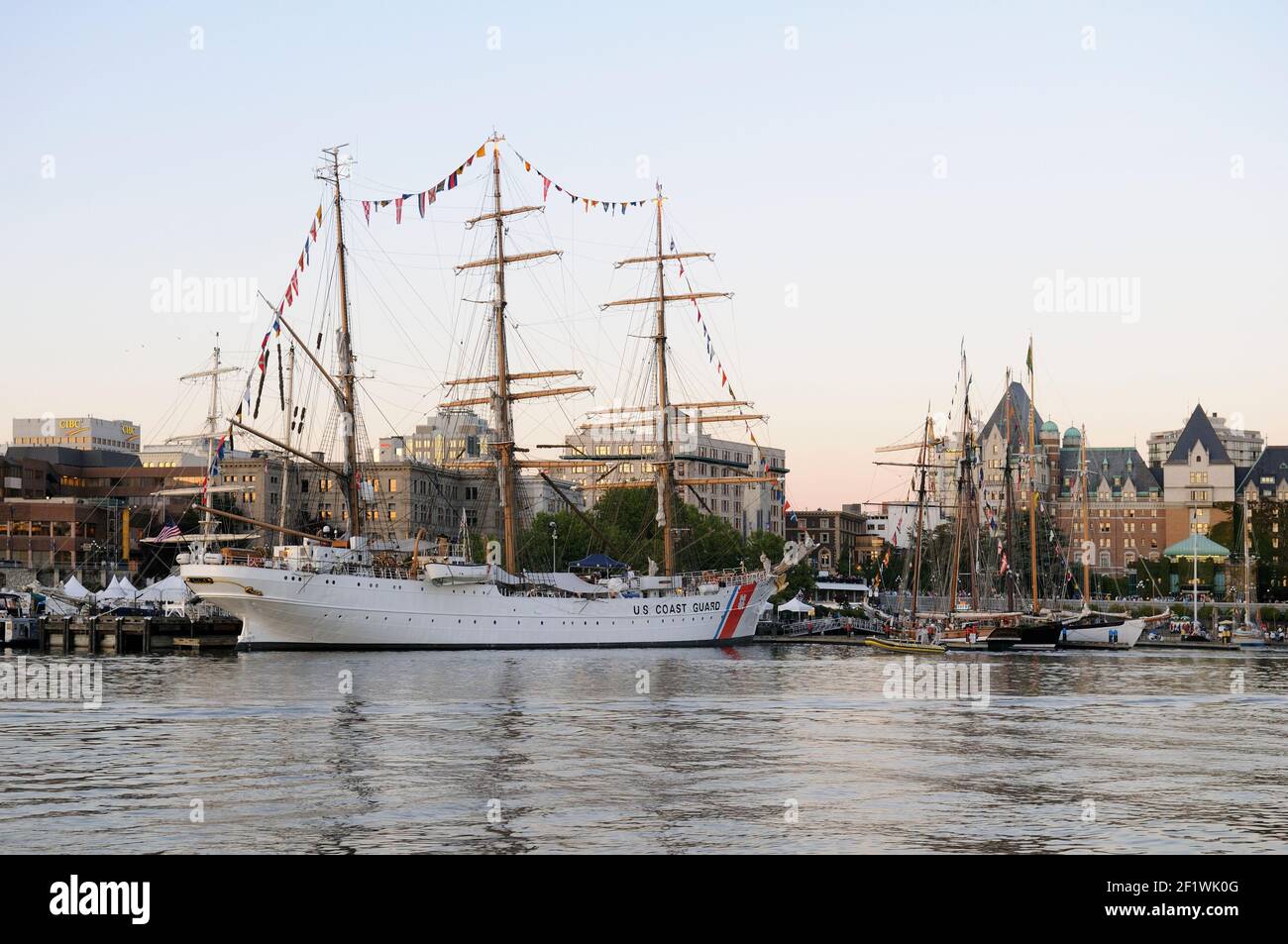 The USCG Eagle is a three-masted sailing barque with 21,350 square feet ...
