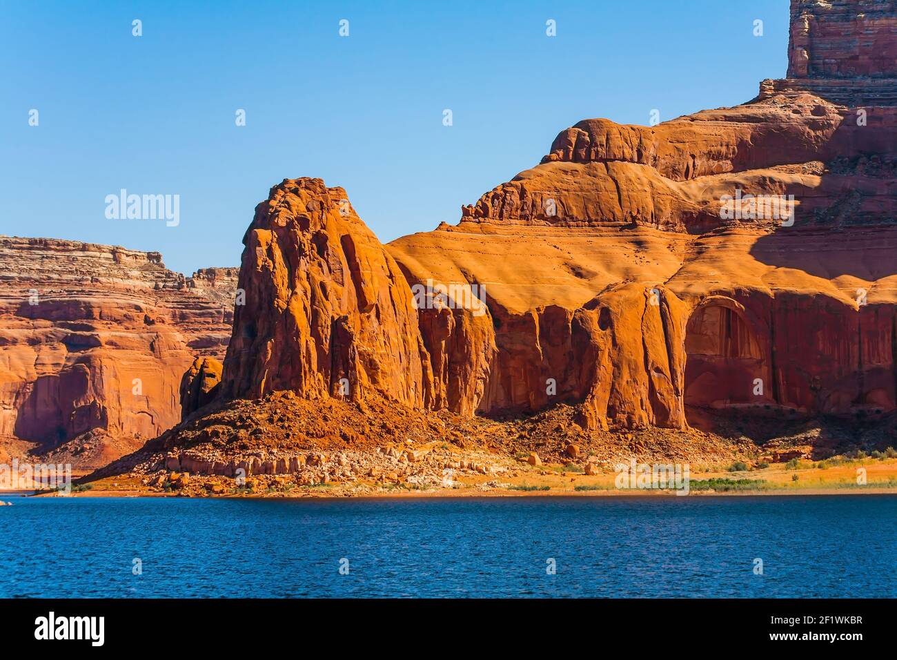 The red sandstone outcroppings Stock Photo - Alamy