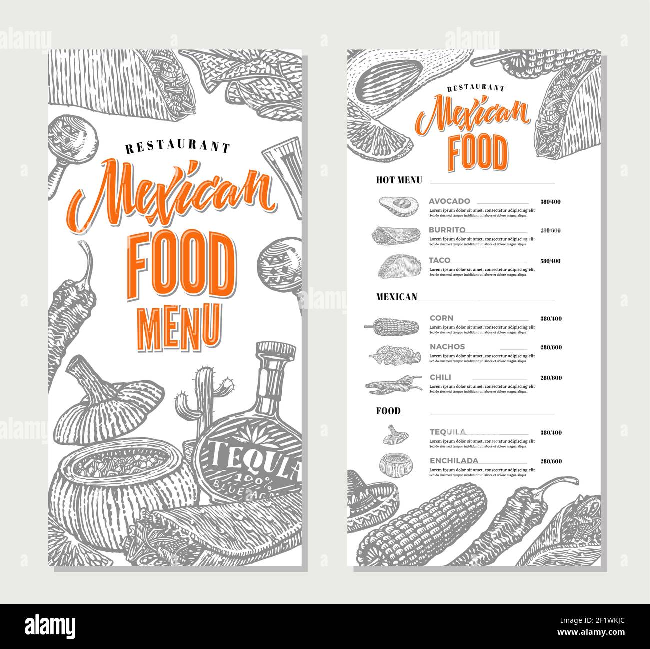 Mexican Food Menu Template