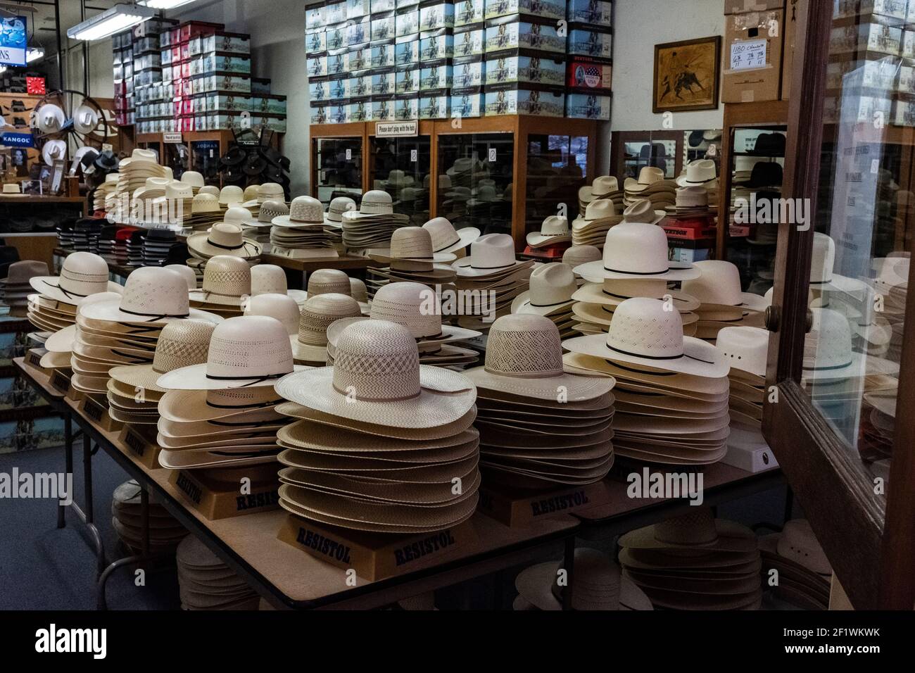 "Man's Hat Shop" Central Avenue (Rt.66) Albuquerque, New Mexico Stock ...