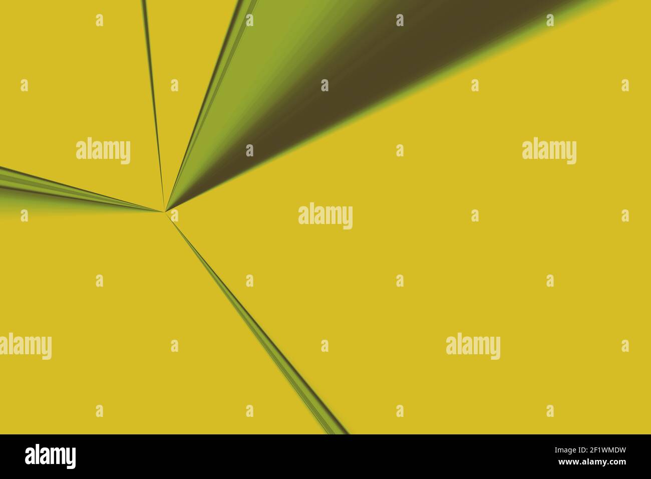 An illustration of cool yellow lines with triangular shadows with copy ...