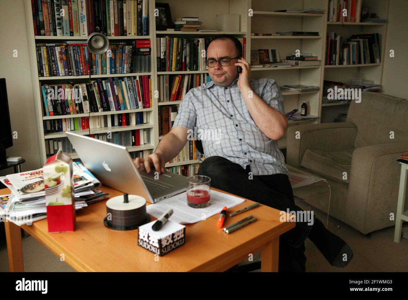 Rhodri Marsden at home spending the whole day using 'Stumble Upon' on ...