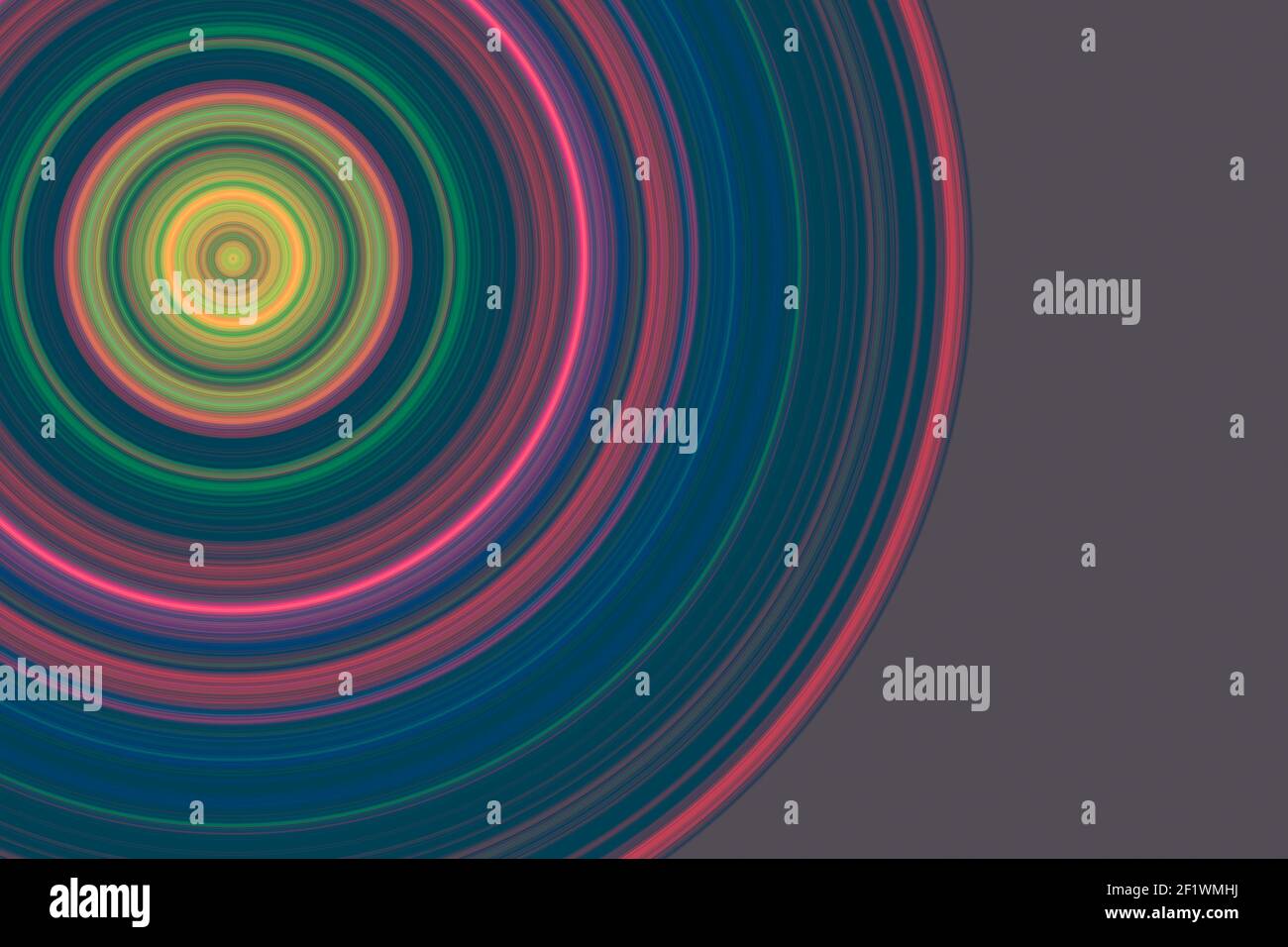An illustration of a colorful circle-shaped target on a gray background ...