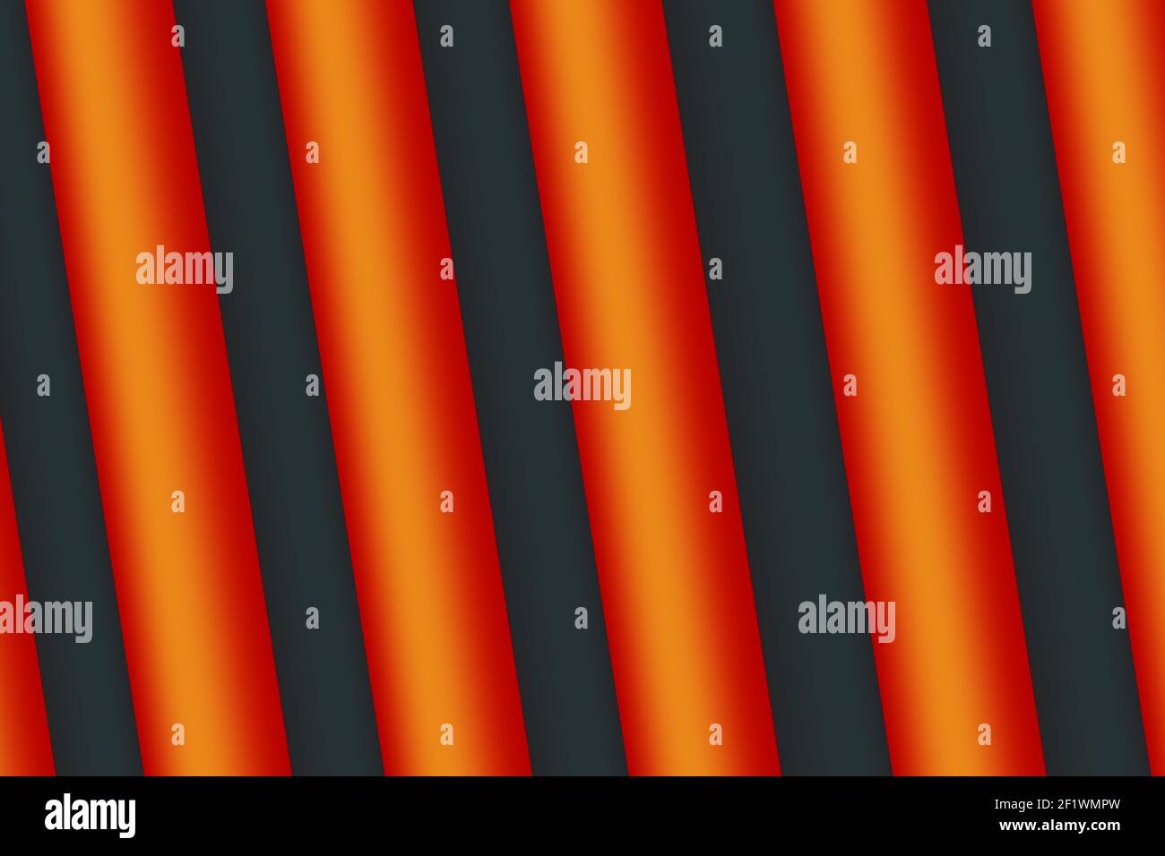 An illustration of red-orange stripe lines on a black background Stock ...