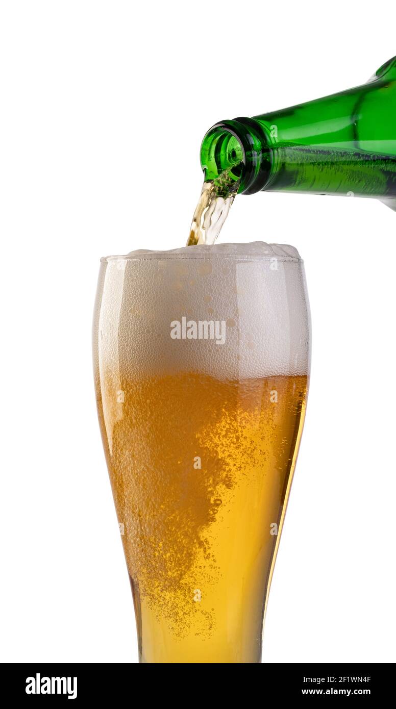 Pouring beer glass foam hi-res stock photography and images - Alamy