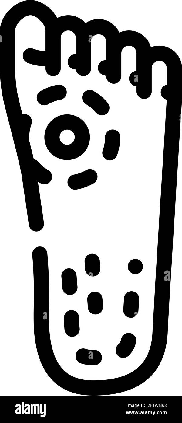 callus on foot line icon vector illustration Stock Vector Image & Art ...