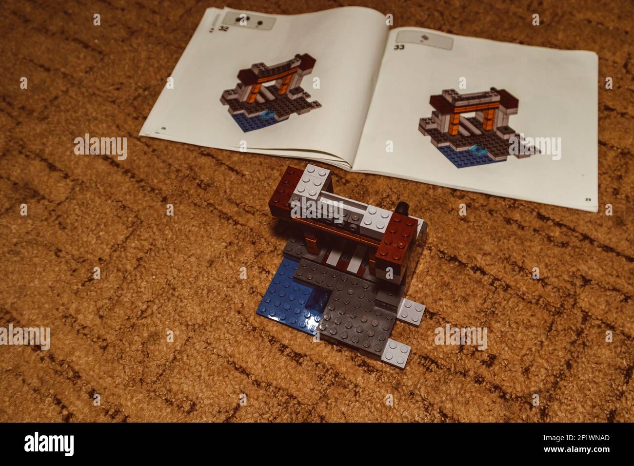 Construction game instructions hi-res stock photography and images - Alamy