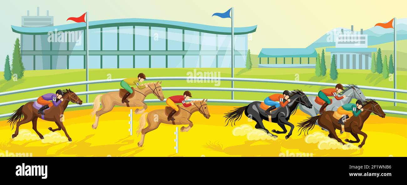 Animated Horses Jumping