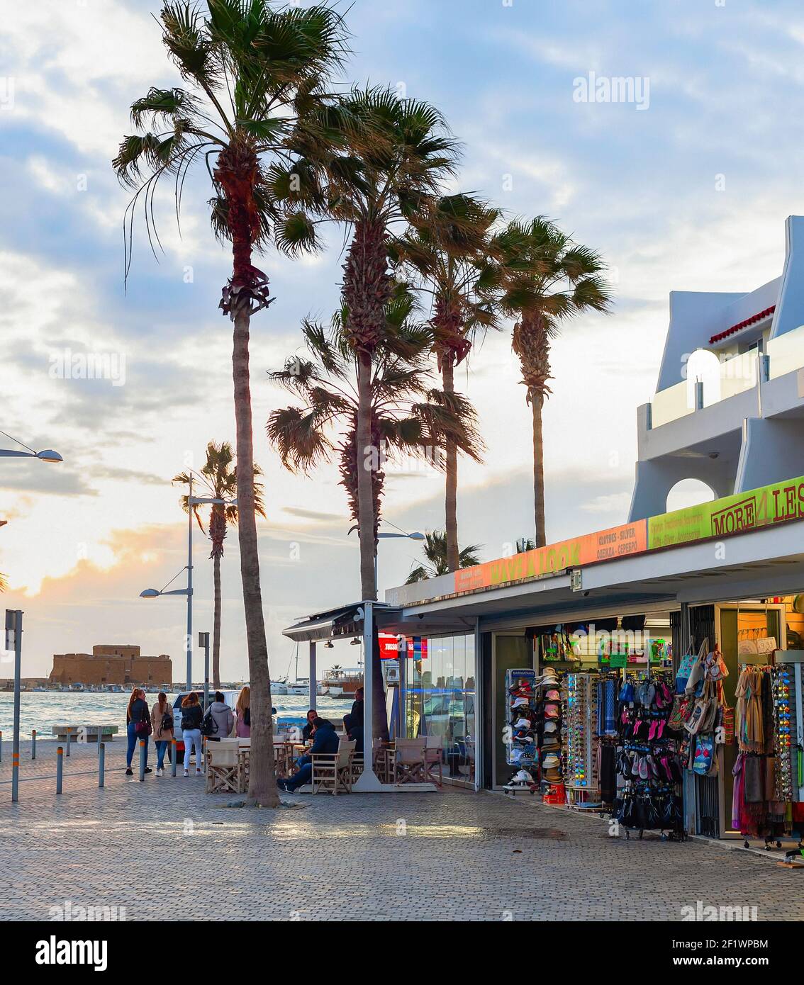 Paphos castle sunset hi-res stock photography and images - Alamy