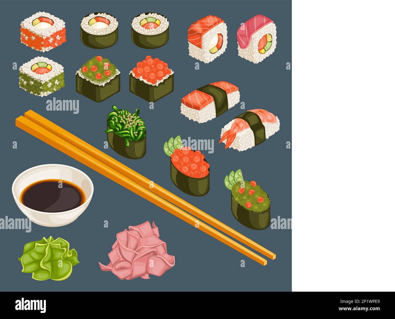 Japanese snacks Stock Vector Images - Alamy
