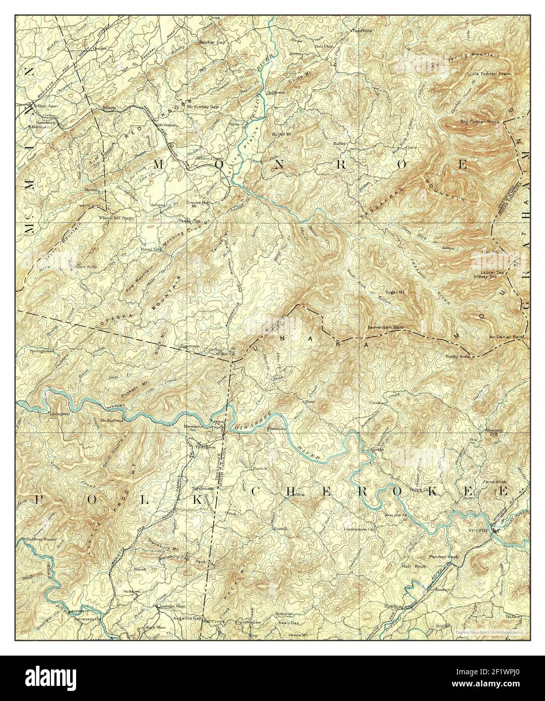 Murphy, Tennessee, map 1893, 1:125000, United States of America by ...