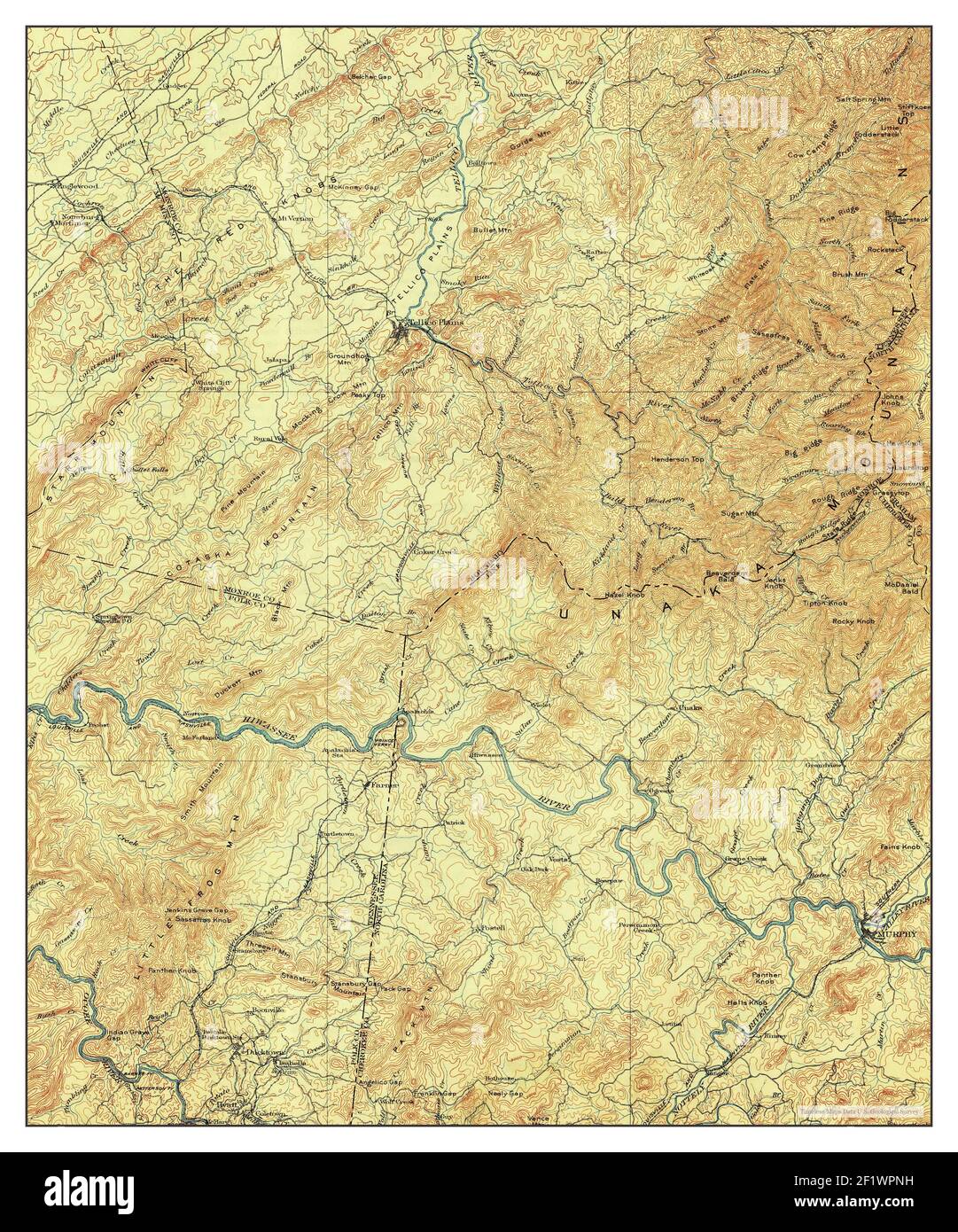 Murphy, Tennessee, map 1914, 1:125000, United States of America by ...