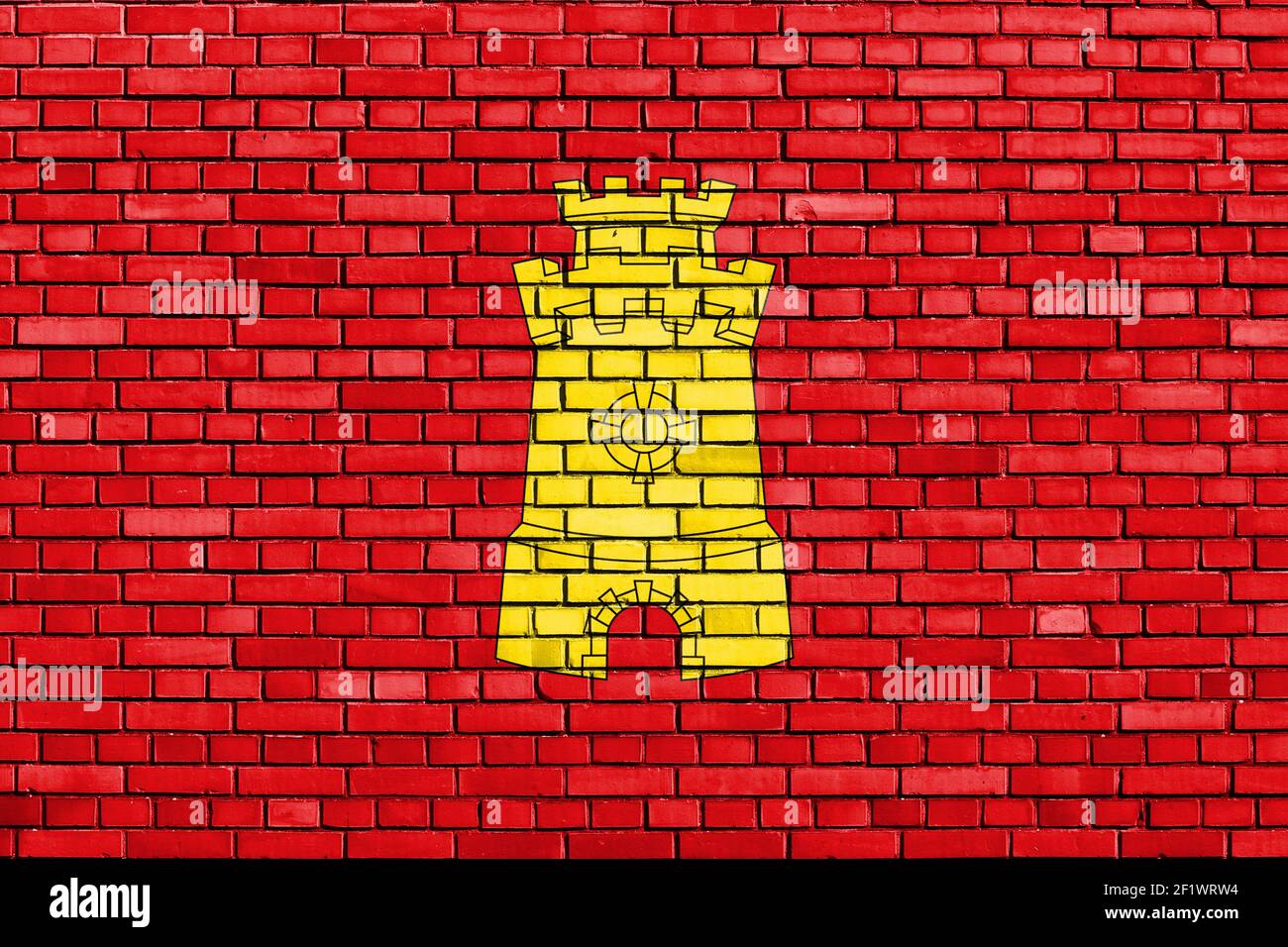 flag of Middelburg painted on brick wall Stock Photo - Alamy