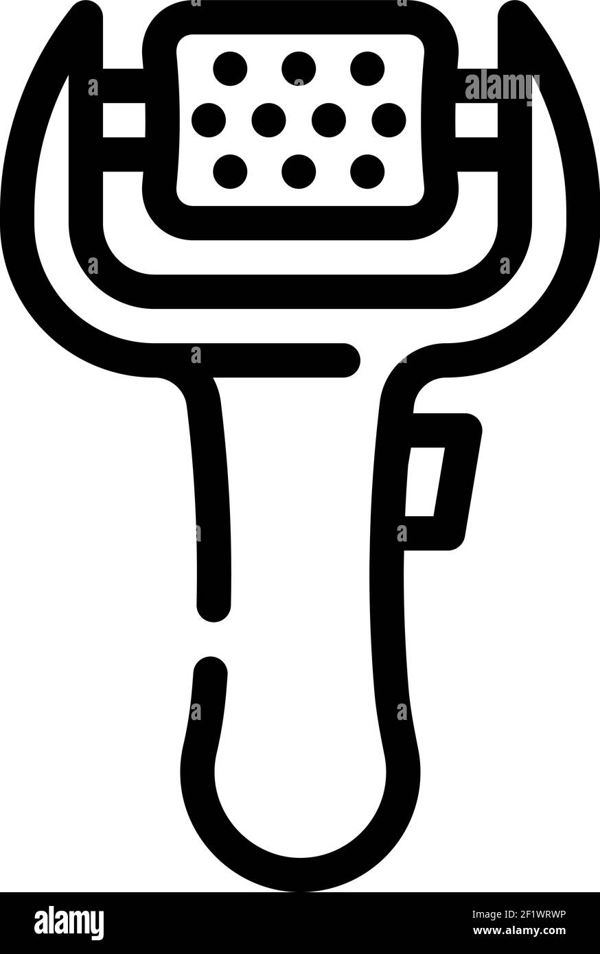 foot grooming tool callus remover line icon vector illustration Stock ...