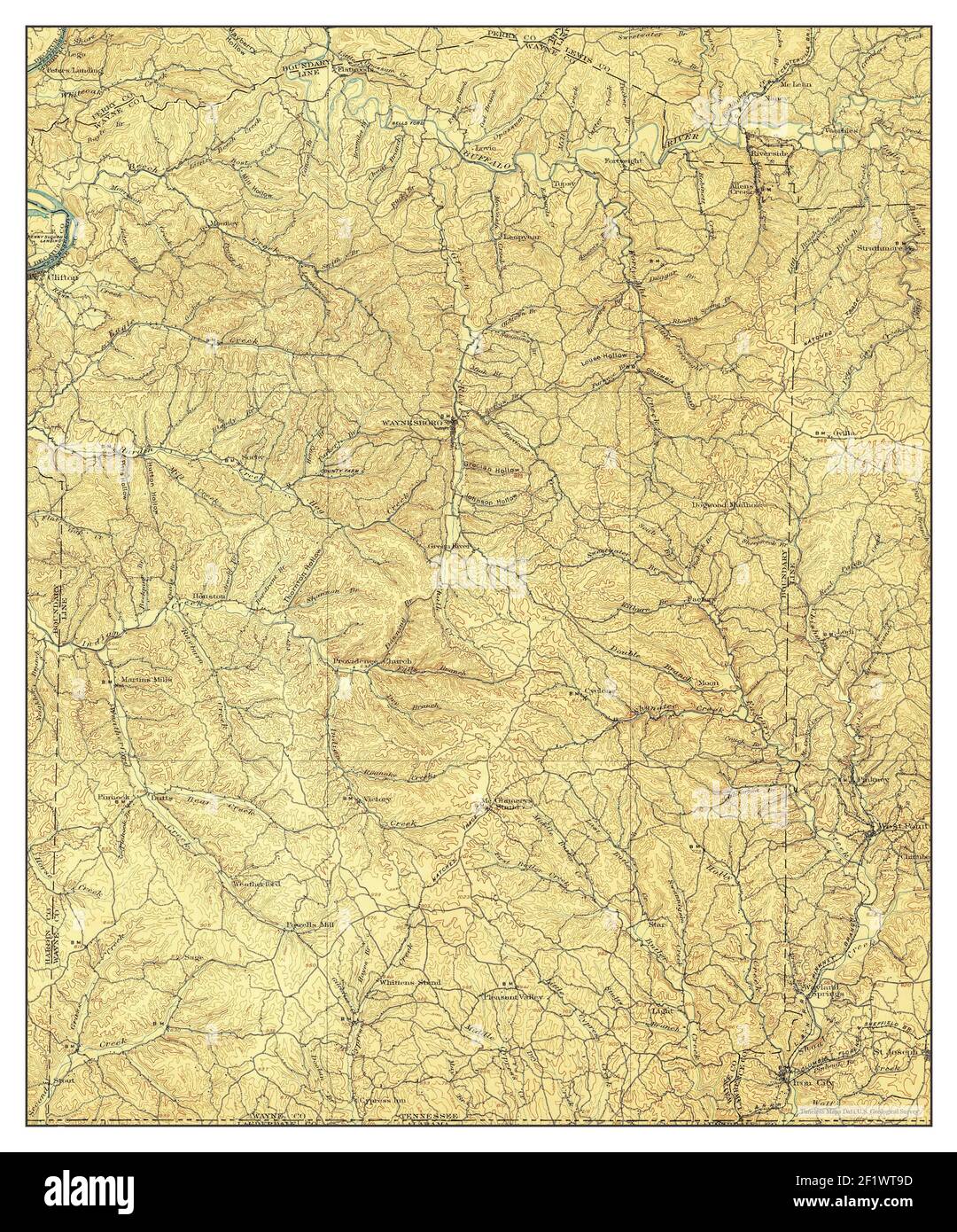 Waynesboro map hi-res stock photography and images - Alamy