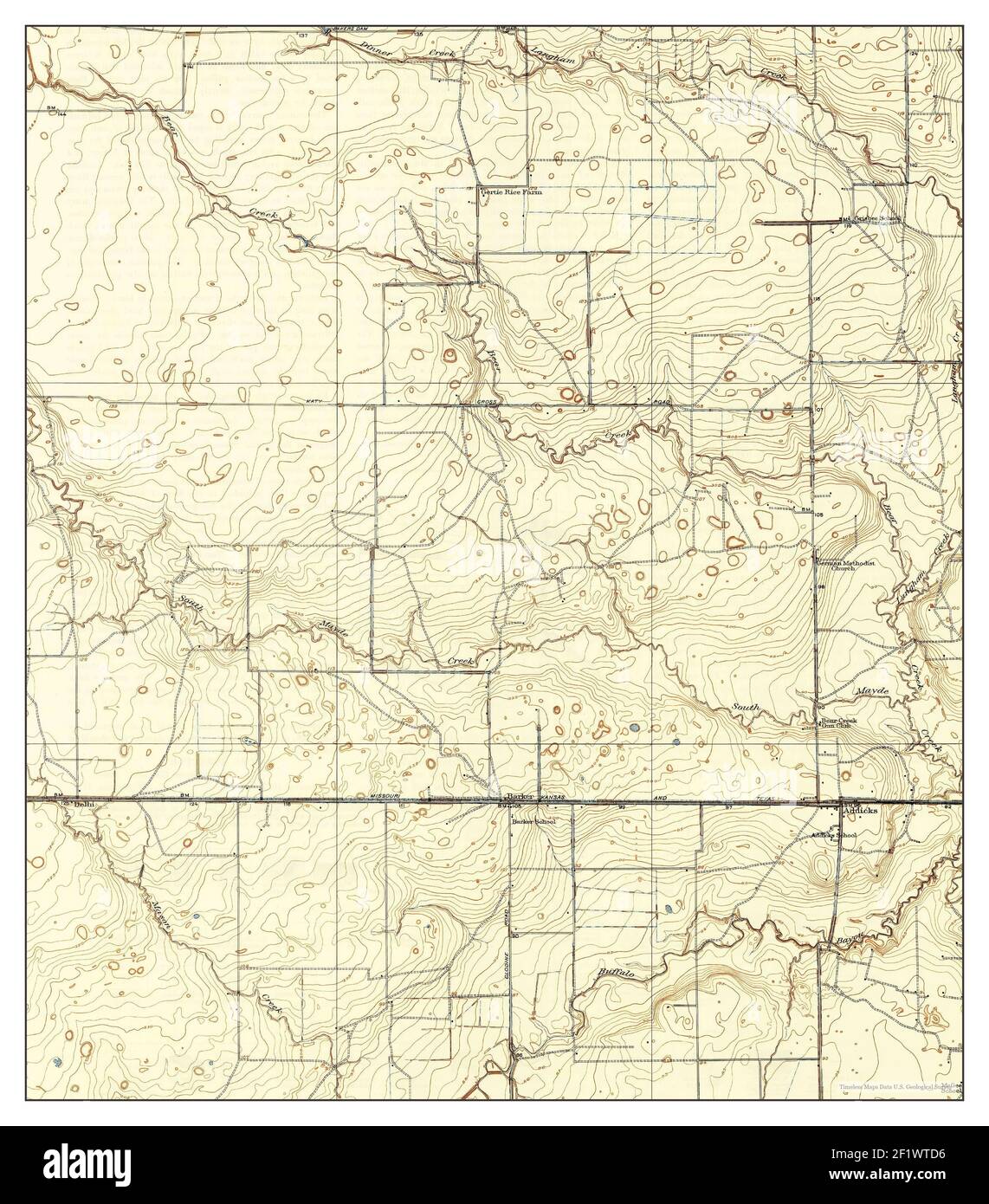 Addicks, Texas, map 1918, 1:31680, United States of America by Timeless ...