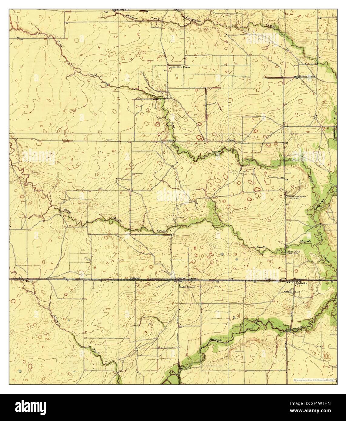 Addicks, Texas, map 1918, 1:31680, United States of America by Timeless ...