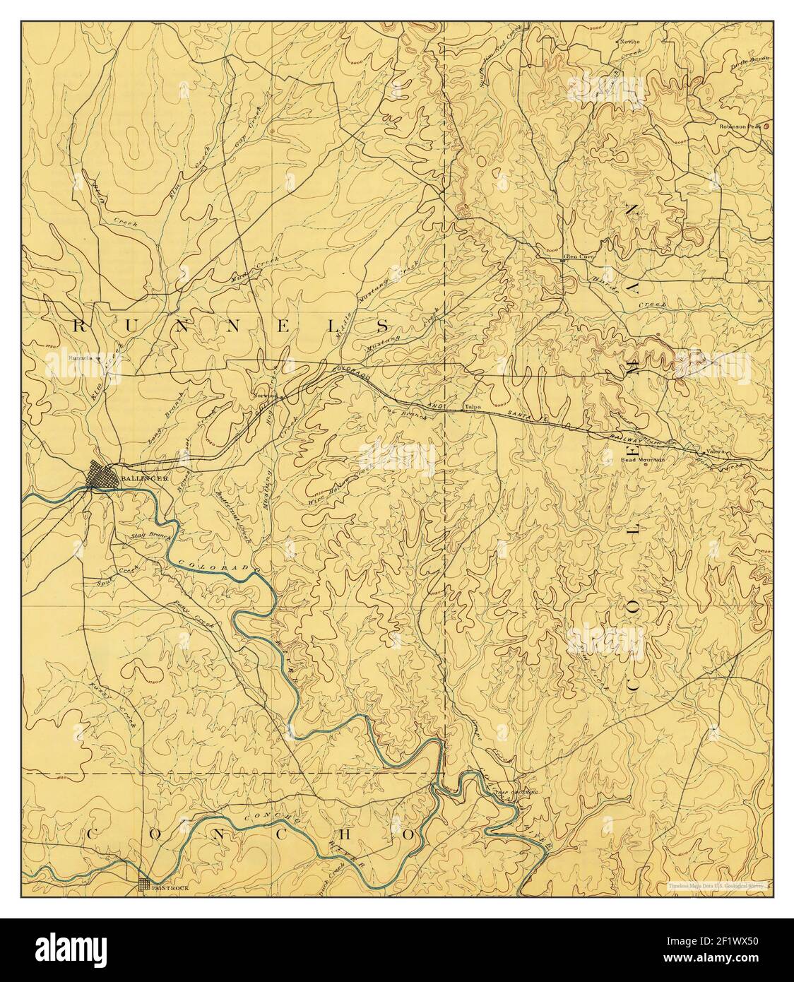 Map of ballinger hi-res stock photography and images - Alamy