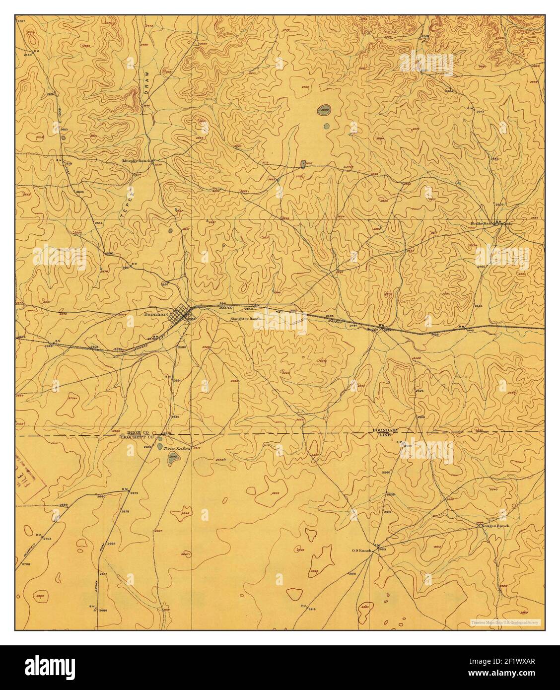 Map of barnhart texas hi-res stock photography and images - Alamy
