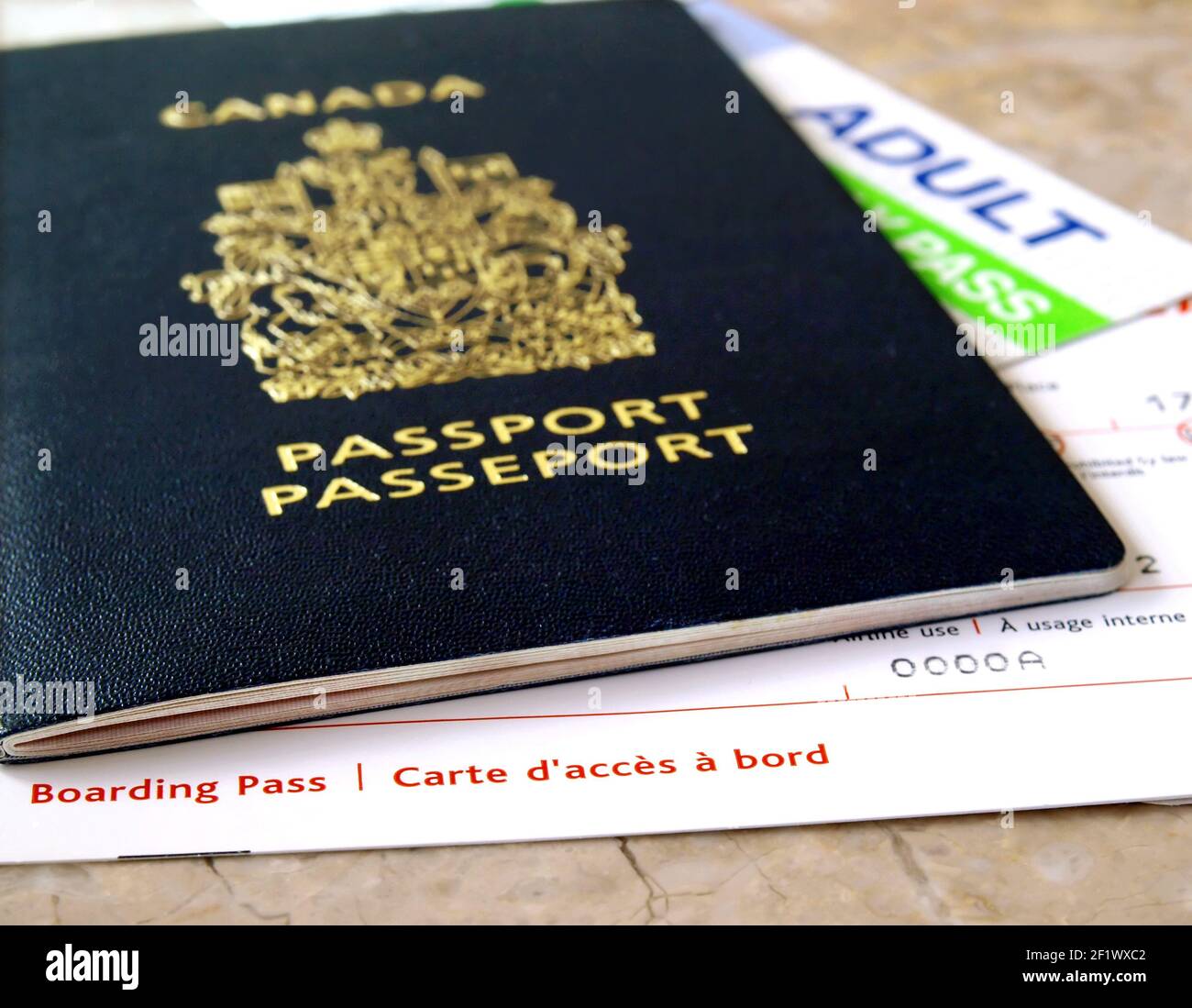 Passport and boarding pass Stock Photo - Alamy