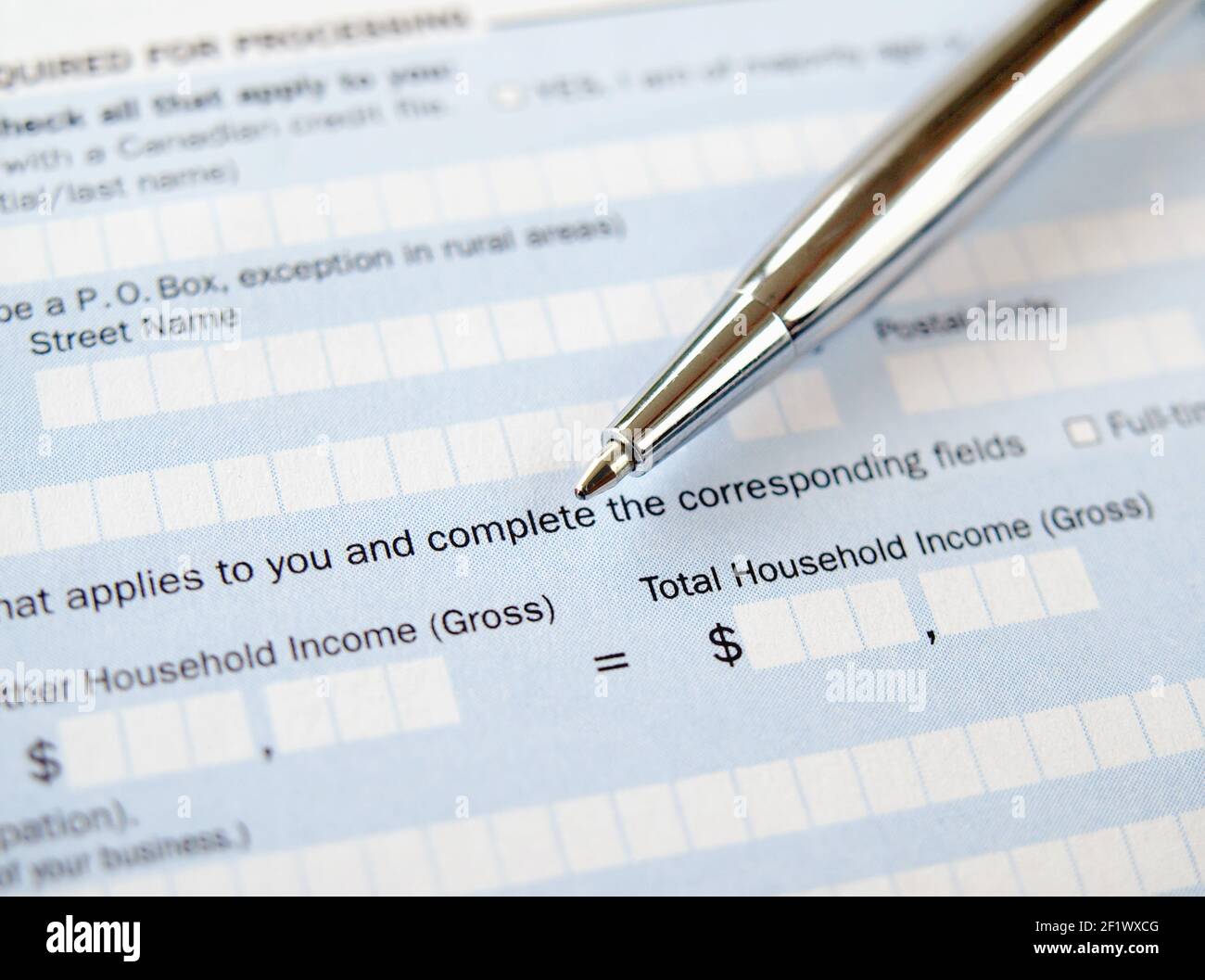 Empty application form hi-res stock photography and images - Alamy