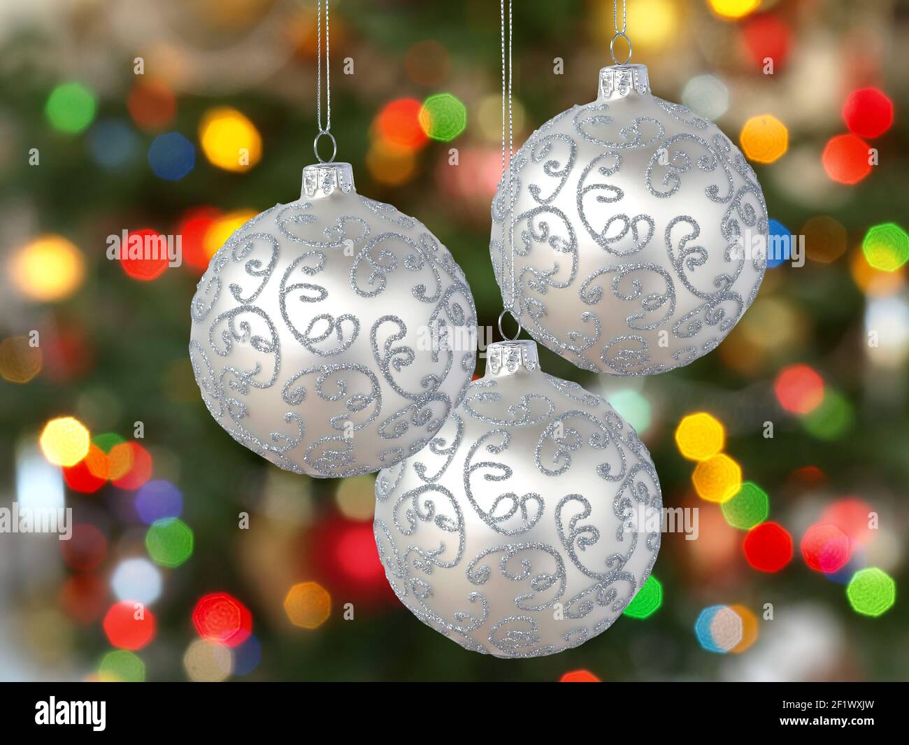 Three silver balls Stock Photo - Alamy